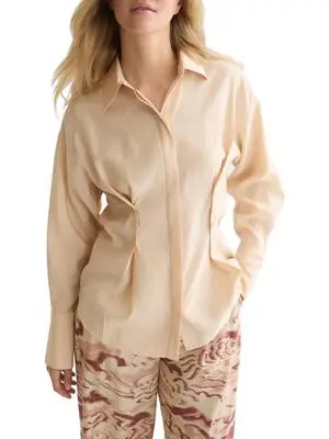 Scotch & Soda Scotch & Soda Button Waist Poplin Shirt Shifting Sand