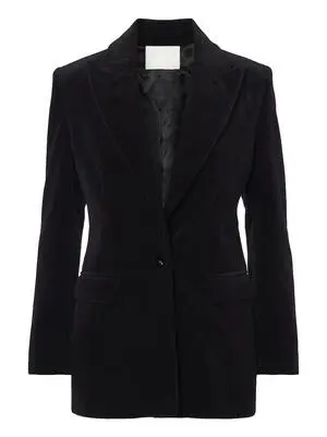 COSTARELLOS Costarellos Cotton Velvet Blazer