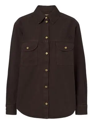 BLAZÉ MILANO Berber Denim Shirt - Brown