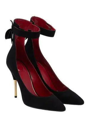 VALENTINO Valentino Garavani Fatale Suede Pumps With Ankle Strap