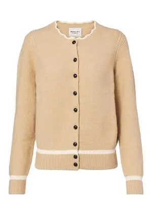 MARANT ETOILE Naia Alpaca-blend Cardigan - Beige
