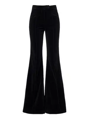 Costarellos Velvet Flared Pants - Black