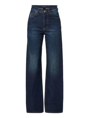Saint Laurent Faded Wide-leg Jeans - Blue