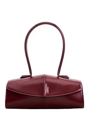 JIL SANDER Linea Shoulder Bag - Cherry
