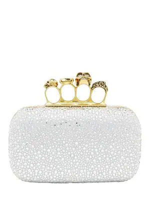 Alexander McQueen Knuckle Clutch - Silver