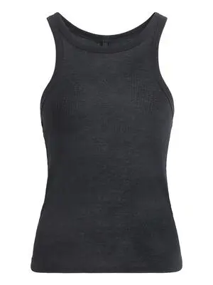 SKIMS Ribbed Semi-sheer Tank Top - Black