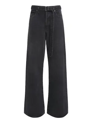 FRAME Frame The Loose Belted Jeans Grey
