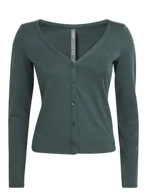Vuori Halo V-neck Cardigan - Grey