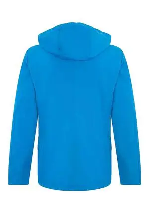 MOORER Hooded Zip-up Jacket - Blue