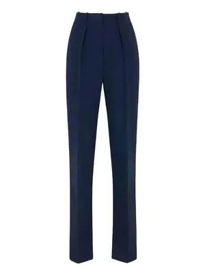 Elisabetta Franchi Lightweight Crêpe Fabric Trousers - Blue