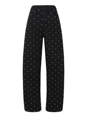 Pinko Crystal Embellished Denim Jeans - Black