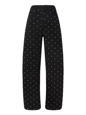Pinko Crystal Embellished Denim Jeans Black
