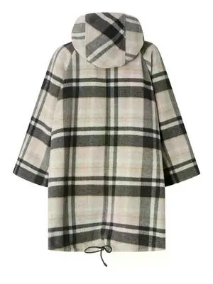 PINKO PINKO Check Hooded Coat