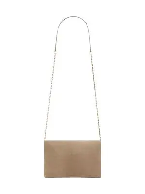 SAINT LAURENT Saint Laurent Cassandre Small Chain Pouch In Suede