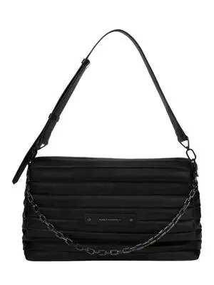 KARL LAGERFELD Karl Lagerfeld Medium K/Essential Plie Flap Shoulder Bag