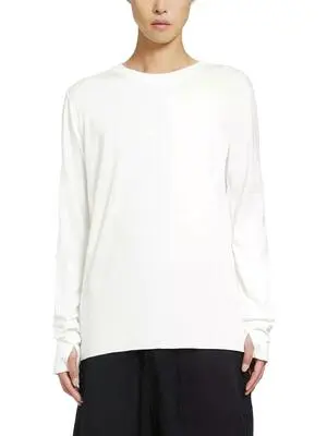 THOM KROM Thumb-slot Long-sleeve T-shirt - White