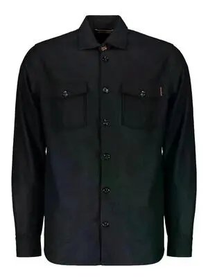 MOORER Meyer Button-up Chest-pocket Shirt - Blue