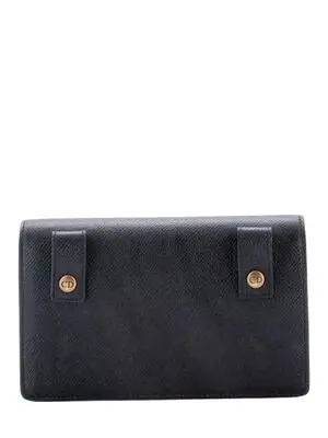 Dior Saddle Rectangular Leather Belt Bag - Black