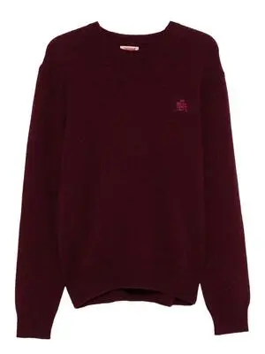 BARACUTA Shetland Crew Neck Pullover - Brown