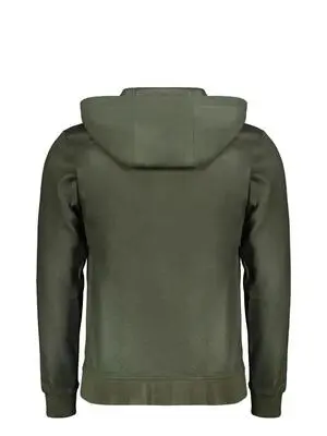 MOORER Zip-up Drawstring Hoodie - Green
