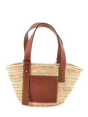 Loewe Loewe Small Raffia Tote Bag Brown