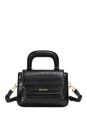 SANS BEAST Reader Satchel Noir + Gold - Black