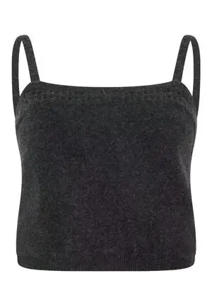 Alberta Ferretti Cropped Tank Top - Grey