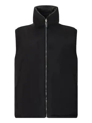 MOORER Abbie Padded High-neck Waistcoat - Black