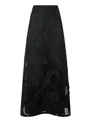 ALBERTA FERRETTI Alberta Ferretti Floral Jacquard Maxi Skirt