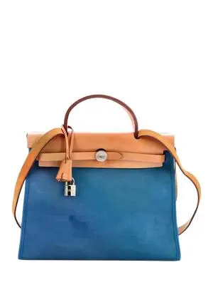 Hermès Herbag Zip Shoulder Bag - Blue