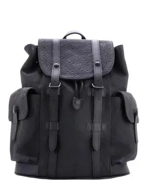 LOUIS VUITTON Christopher Monogram Taurillon Leather Pm Backpack - Black