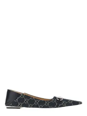Gucci Horsebit Ballet Flat - Blue