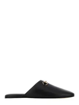 Gucci Horsebit Heeled Mules - Black