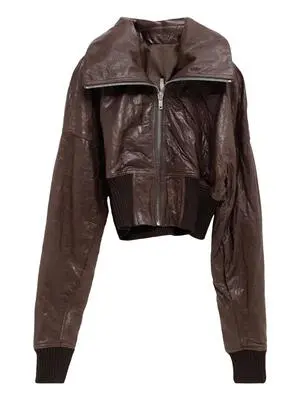 RICK OWENS Rick Owens Dracuflight "Grease" Cropped Jacket