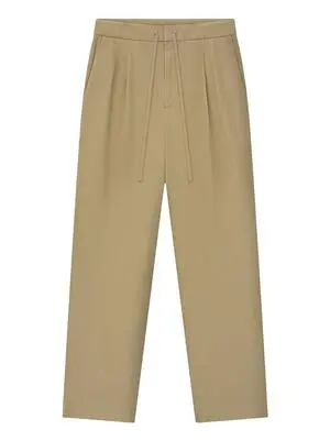Fear Of God Cotton Canvas Pleat Front Pant - Tan