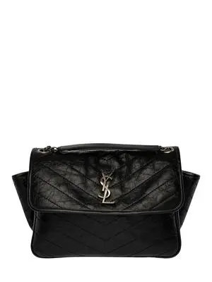 Saint Laurent Ysl Bo Niki Tripouch 'nero' Black