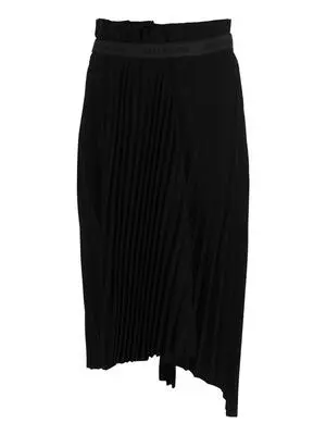 Balenciaga Pleated Asymmetric Skirt - Black
