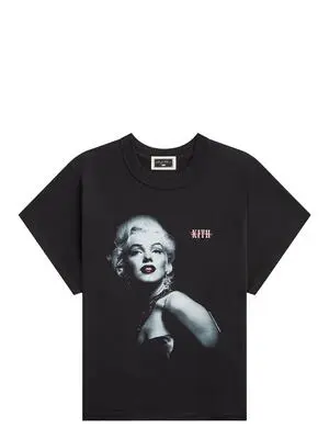 Kith Kith For Marilyn Monroe Glamour Mulberry Vintage Tee Black