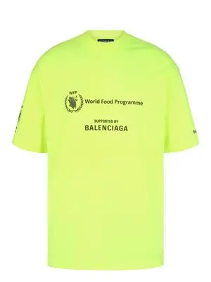 Balenciaga X World Food Programme Medium Fit T-shirt - Yellow