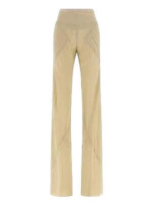 Rick Owens RICK OWENS Bias Cut Silk Trousers Sand
