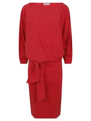 LAMIA LAGHA Organic Cotton Mini Dress - Red