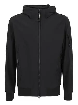 C.P. COMPANY Shell-r Hooded Lens Jacket - Black