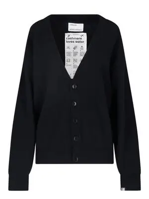 Extreme Cashmere EXTREME CASHMERE V-Neck Button-Front Cardigan Black