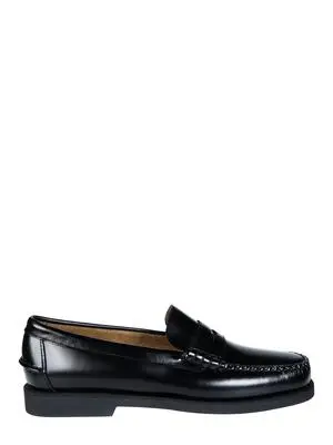 SEBAGO Leather Penny Loafers - Nero