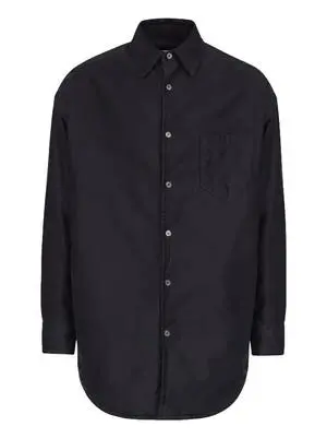 MAISON MARGIELA Long-sleeved Cotton Shirt - Azure