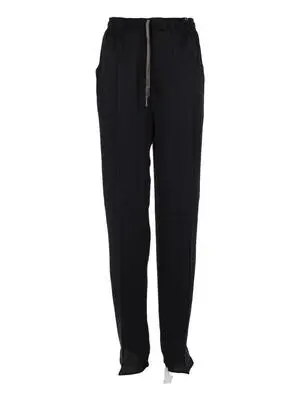 MAISON MARGIELA Elastic Waist Drawstring Straight-leg Trousers - Black
