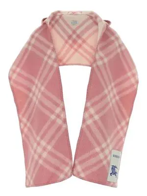 Burberry Burberry Plaid Wool Wrap Scarf Pink