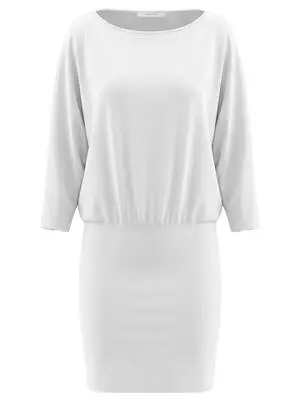 LAMIA LAGHA Mini Jersey Dress - White
