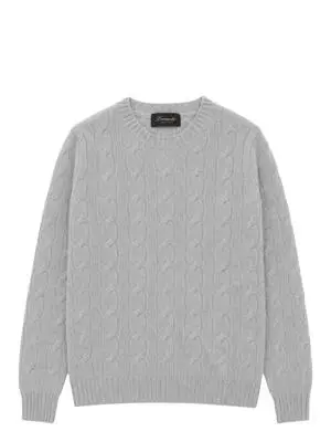 DRUMOHR Cable-knit Crewneck Sweater - Grey