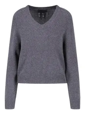 NILI LOTAN Nili Lotan V-Neck Cashmere Blend Sweater